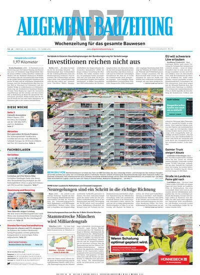 ABZ - Allgemeine Bauzeitung als Abo und epaper