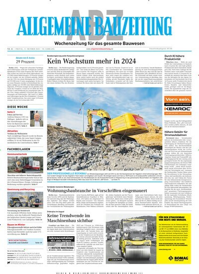 ABZ - Allgemeine Bauzeitung als Abo und epaper