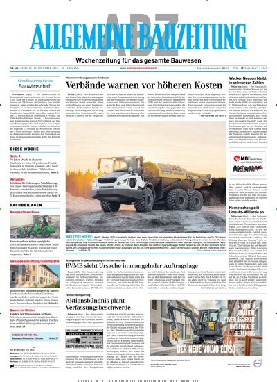 ABZ - Allgemeine Bauzeitung als Abo und epaper