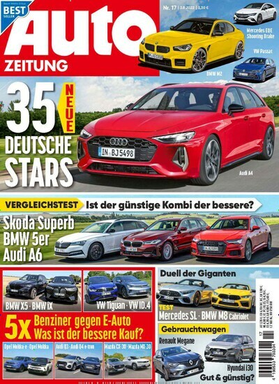 Auto Zeitung als Abo und epaper bei United Kiosk