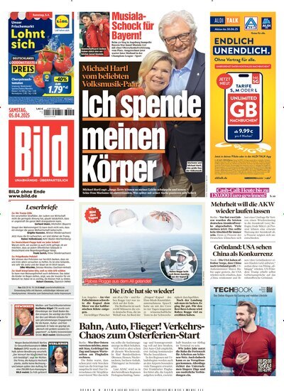 BILD als Abo und epaper - Zeitung bei United Kiosk