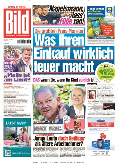 BILD als Abo und epaper - Zeitung bei United Kiosk