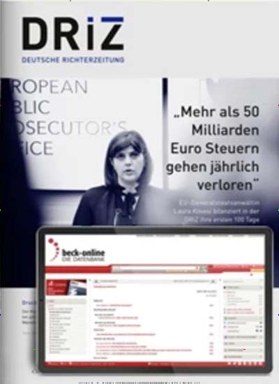 Deutsche Richter Zeitung (DRiZ) als Abo
