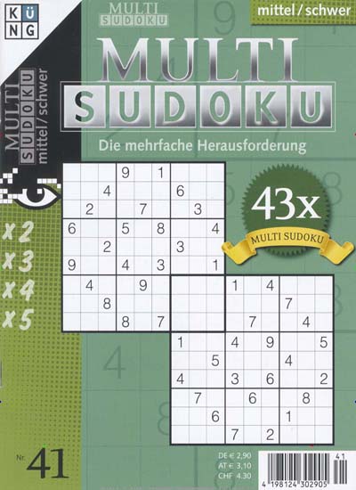 Multi Sudoku als Abo - Zeitschrift bei United Kiosk